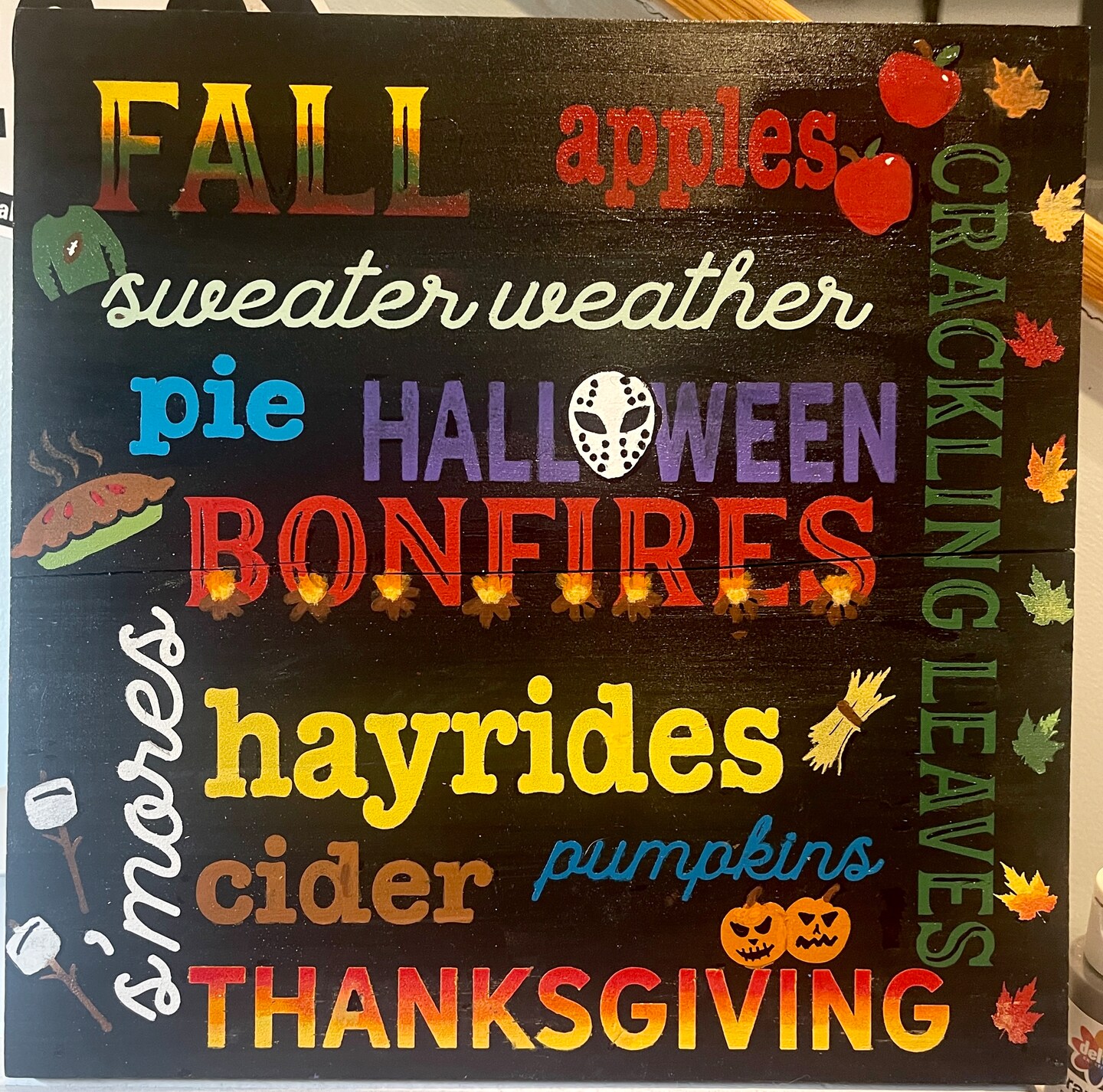 Hand Painted Fall Wall Sign | MakerPlace by Michaels