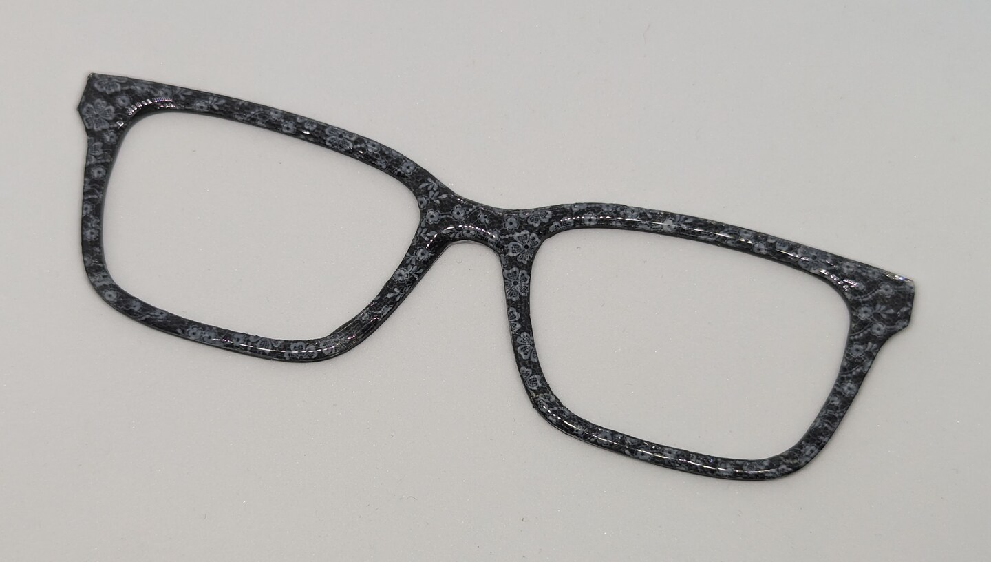 Larkin Pair Topper Black with White Lace | MakerPlace by Michaels