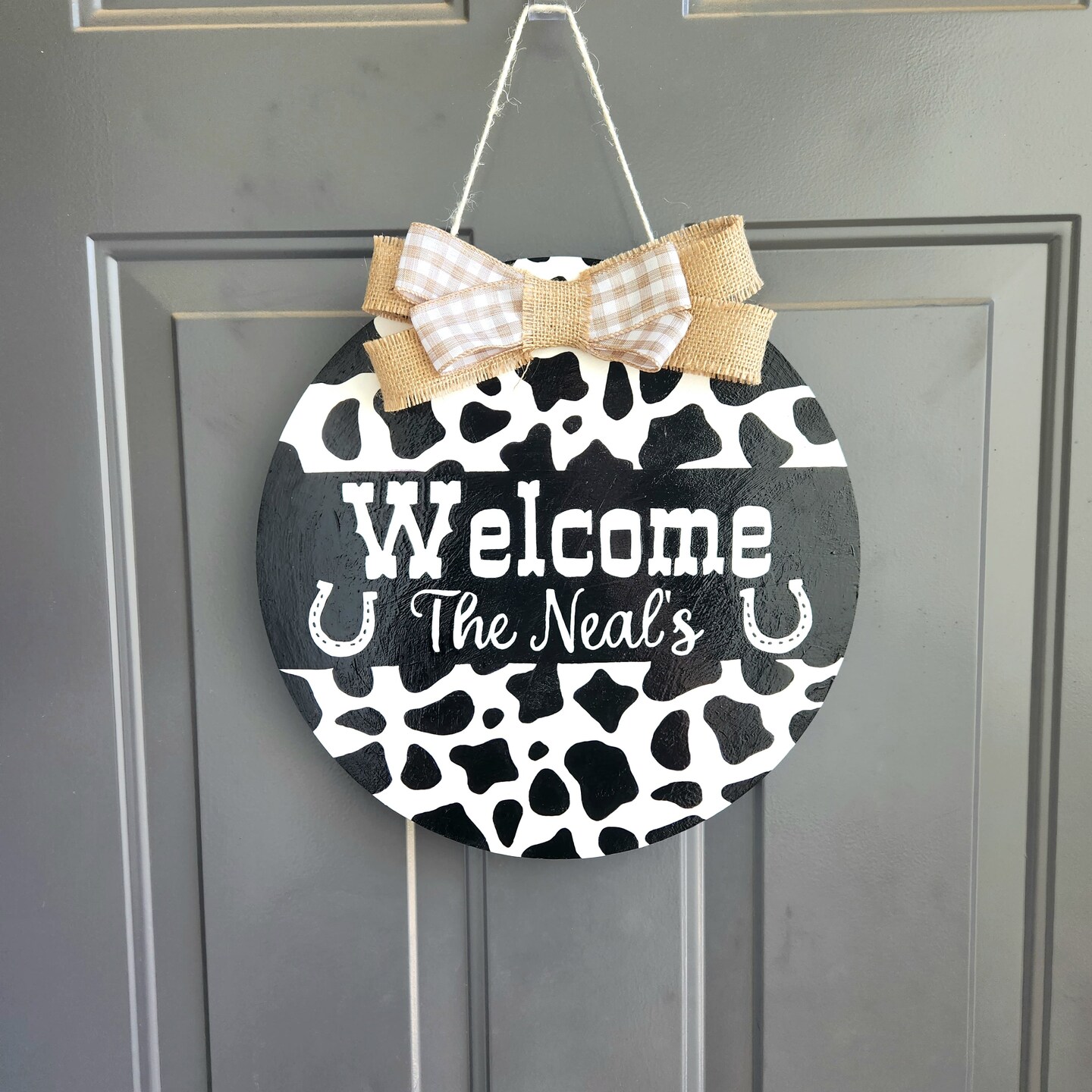 Western Welcome Sign | Custom Welcome Sign | Door Sign | Custom Door ...