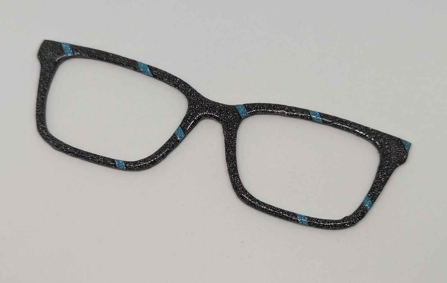 Larkin Pair Topper Black and Teal Sparkle | MakerPlace by Michaels