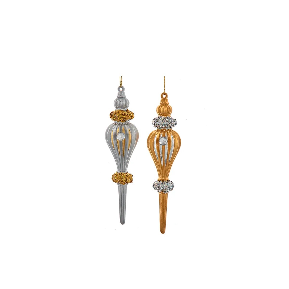 KSA Set of 24 Finial Christmas Ornaments 3" | Michaels