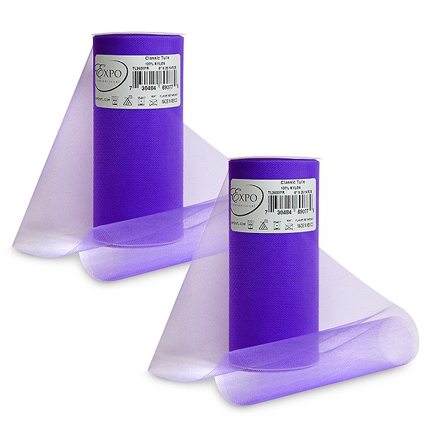 Pack of 2 Premium Matte Tulle Spool of 6-inch X 25 Yards | Michaels