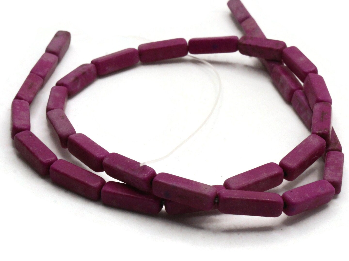 32 13mm Bright Pink Rectangle Dyed Howlite Stone Beads | Michaels