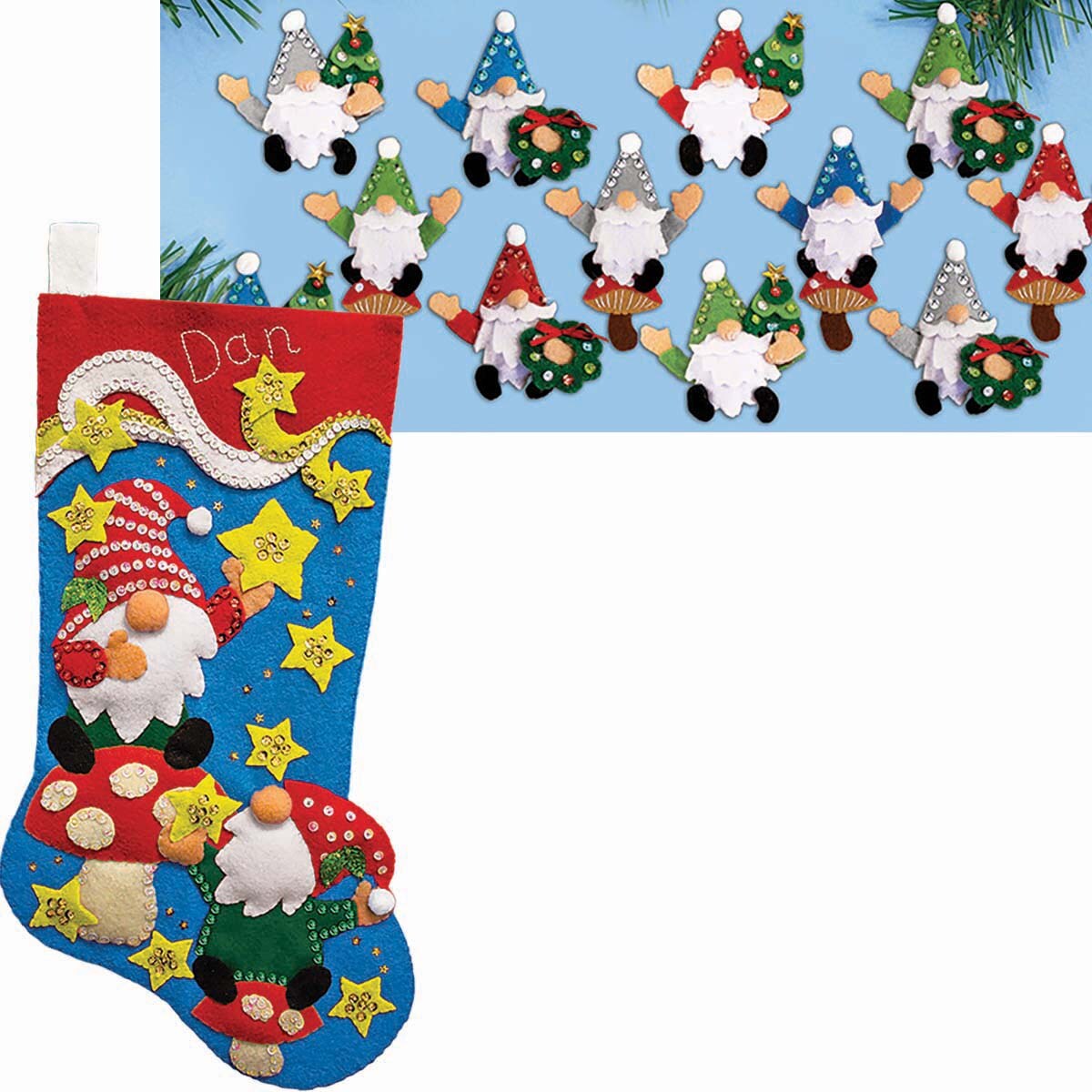 Design Works Gnome Fun, Set of 2 Felt & Sequin Kit | Michaels