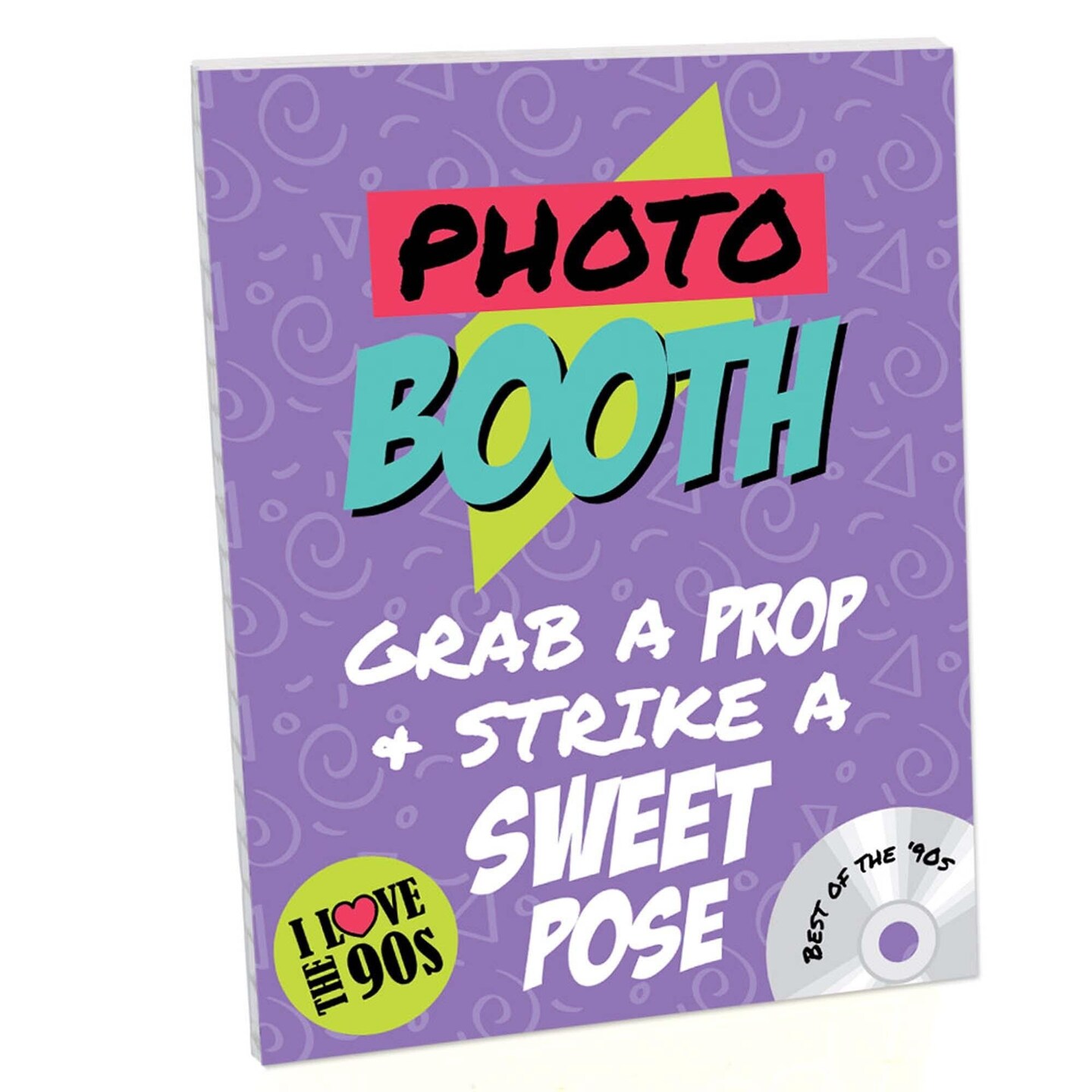 Big Dot of Happiness 90's Throwback Photo Booth Sign - 1990s Party ...