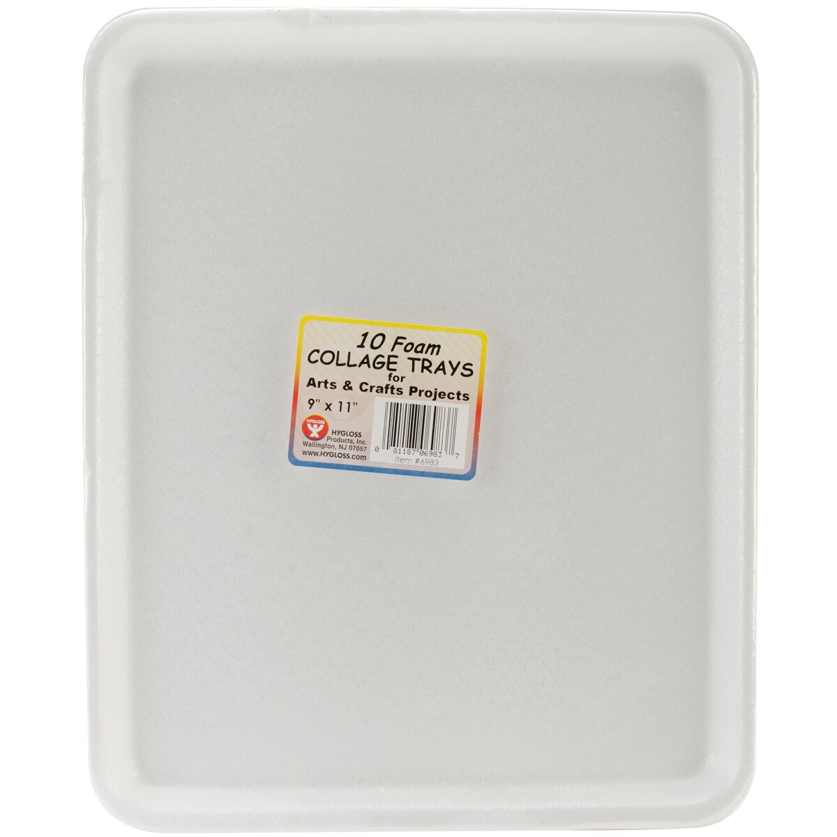 Hygloss Foam Collage Trays 10/Pkg-9"X11" | Michaels