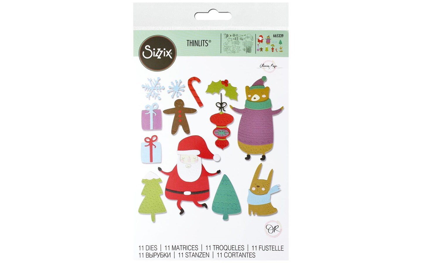 Sizzix ORose Thinlits Die Doodle Christmas | Michaels