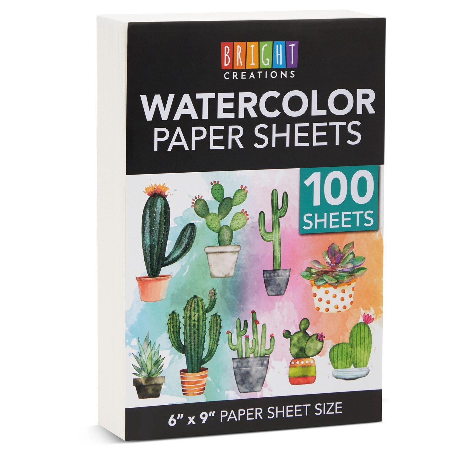 100 Sheets Cold Press Watercolor Paper for Artists and Beginners (6 x 9 ...