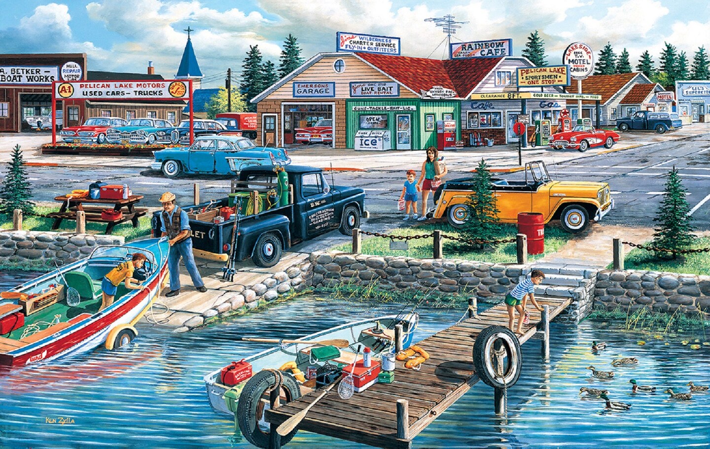 Sunsout Lakefront Treasury 550 pc Jigsaw Puzzle 39997 | Michaels