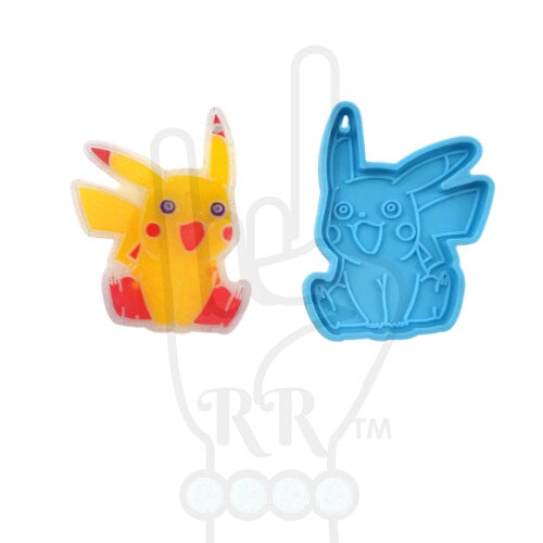Pokemon Pikachu Inspired Keychain Silicone Mold for Epoxy Resin Art ...