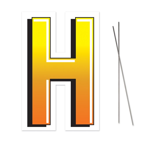 Letter H Yard Sign With Metal Stakes | Michaels
