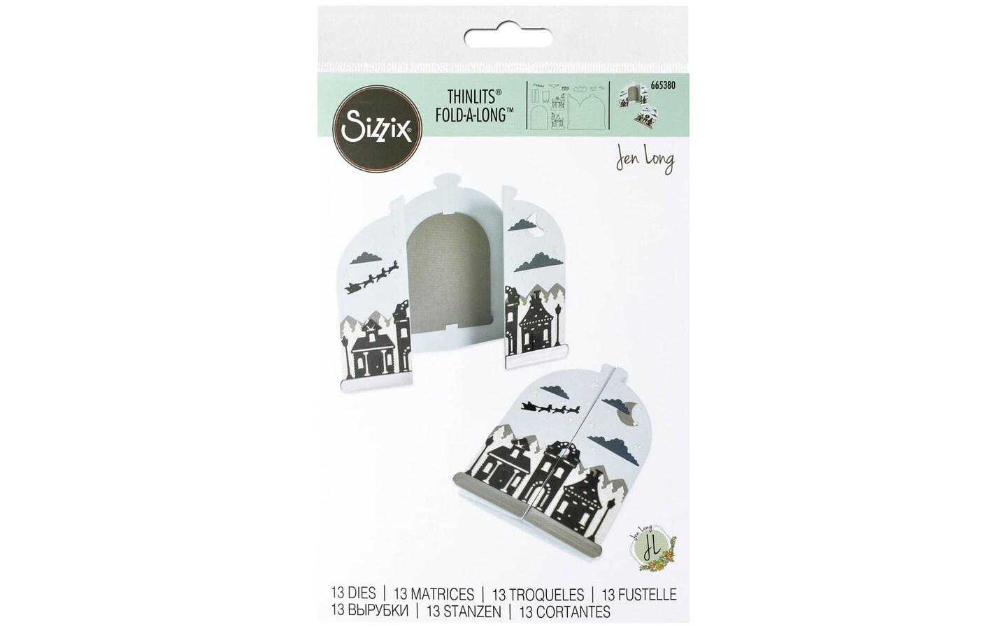 Sizzix JLong Thinlits Die Fold-a-Long Bell | Michaels