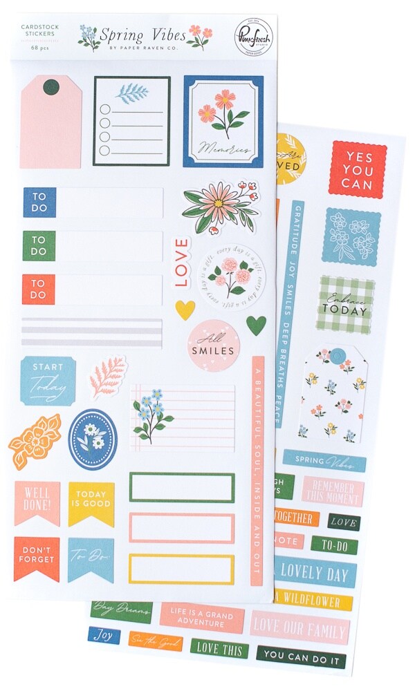 Pinkfresh Cardstock Stickers-Spring Vibes | Michaels