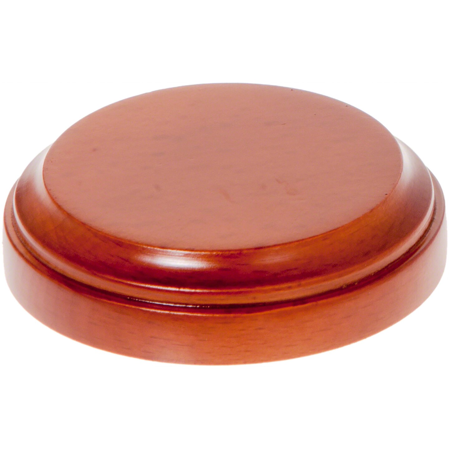Plymor Fruitwood Round Wood Display Base, 2.5" W x 2.5" D x 0.75" H (2 ...