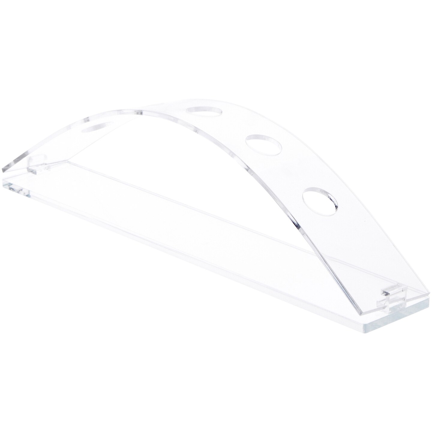 Plymor Clear Acrylic Curved Wine Bottle Stopper Display Riser, 3.25" H ...