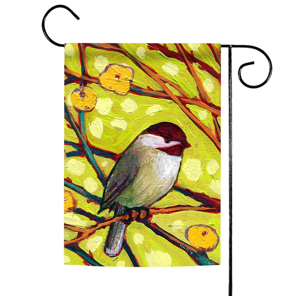 Chickadee Blossoms Decorative Bird Flag | Michaels