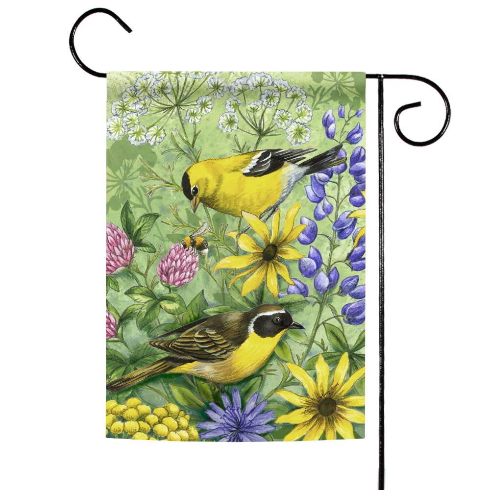 Floral Finches Decorative Bird Flag | Michaels