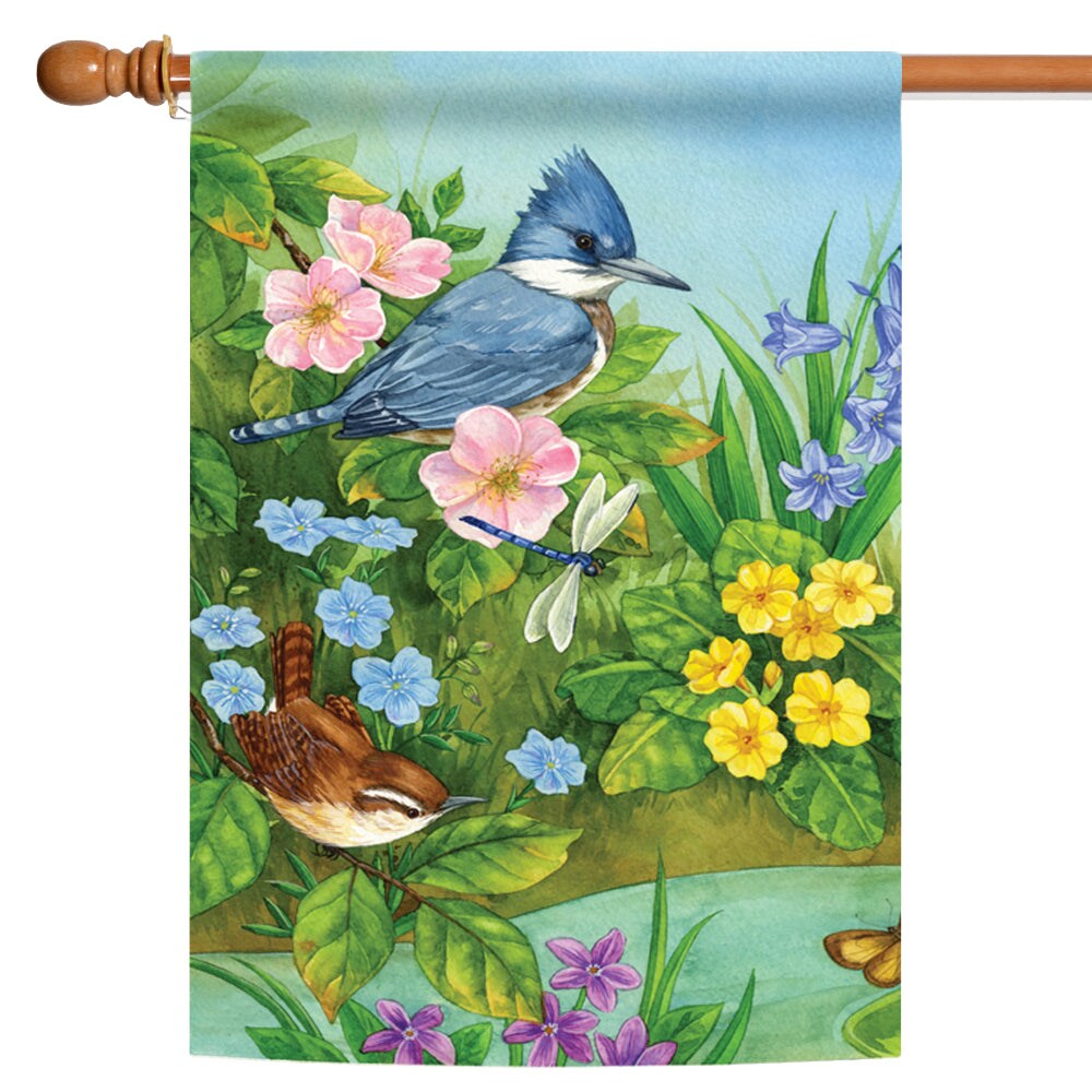 Kingfisher& Friends Decorative Bird Flag | Michaels