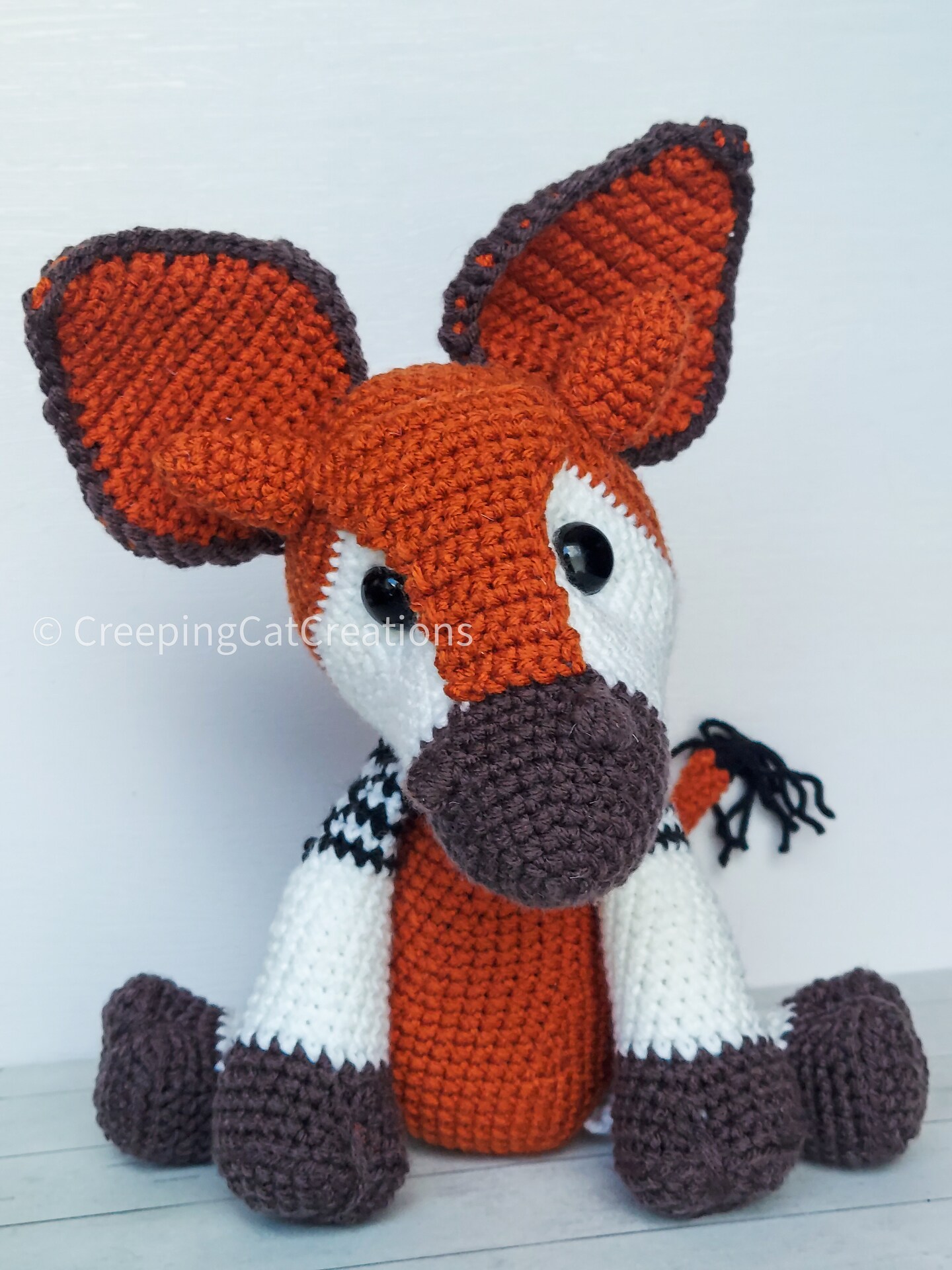 Crochet Okapi, Okapi Art, African Animals, Crochet Plushies, Crochet ...