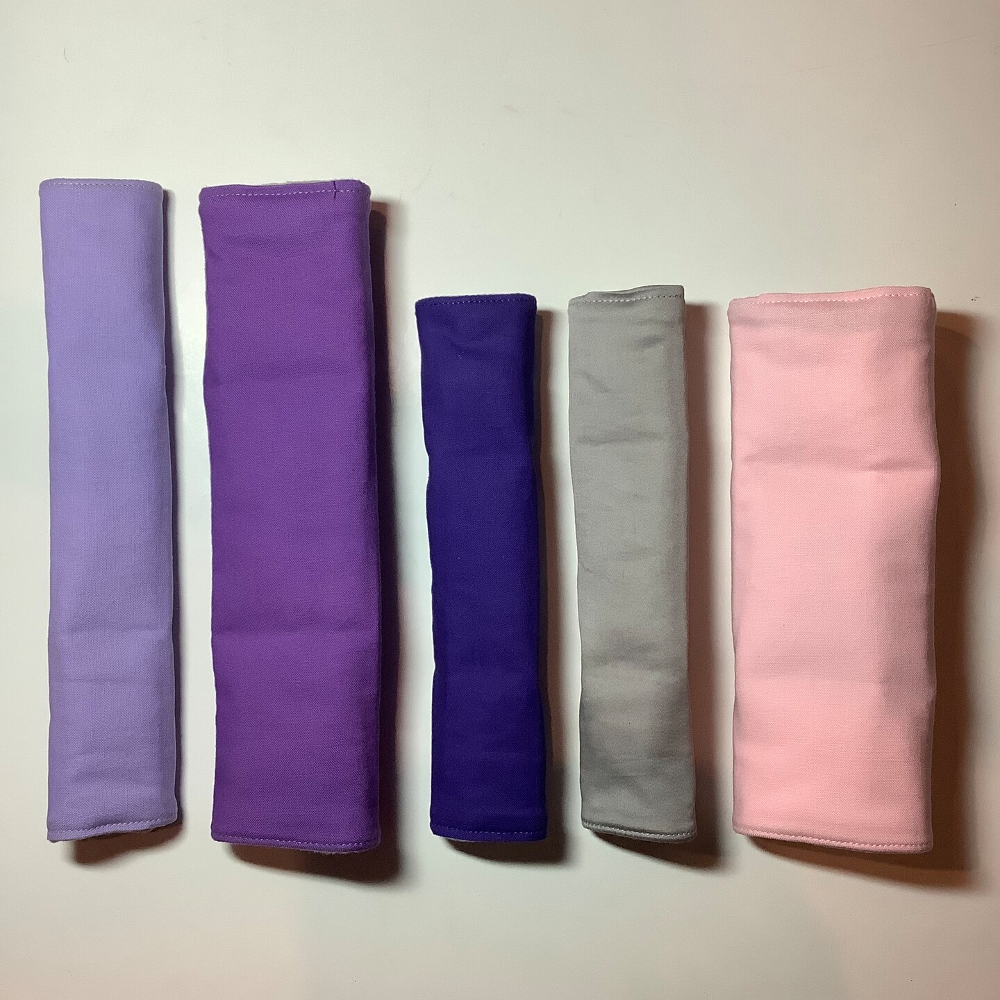 Purse Strap Cover, Solid Plain Hook and Loop, Padded Washable Cotton ...