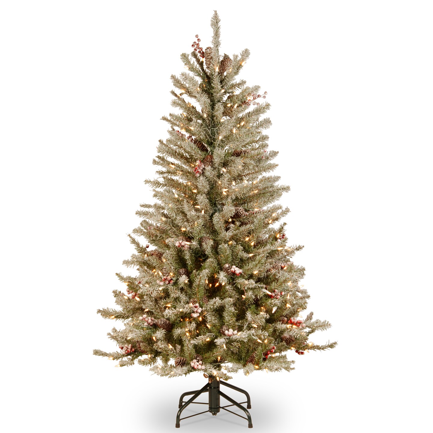 National Tree Company 4.5 ft. Dunhill(R) Fir Slim Tree with Clear ...