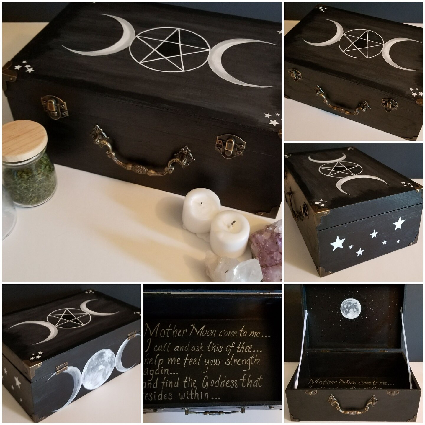 Nocturnal Witch Altar Keepsake Storage Box -Made to Order- | MakerPlace ...