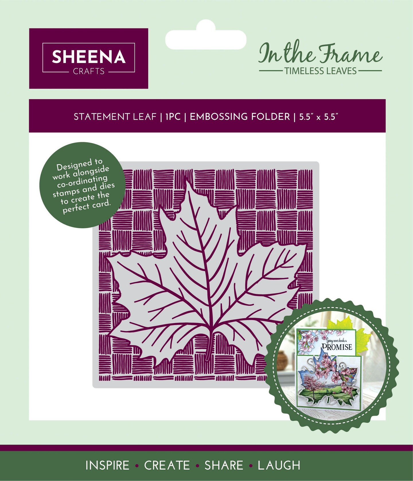 In The Frame Timeless Leaves Embossing Folder-Statement Leaf | Michaels