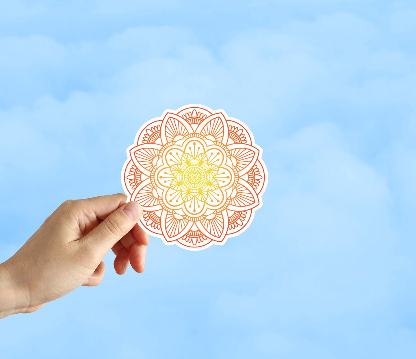 Mandala Sticker, Colorful Sticker, Water Bottle Stickers, Laptop ...