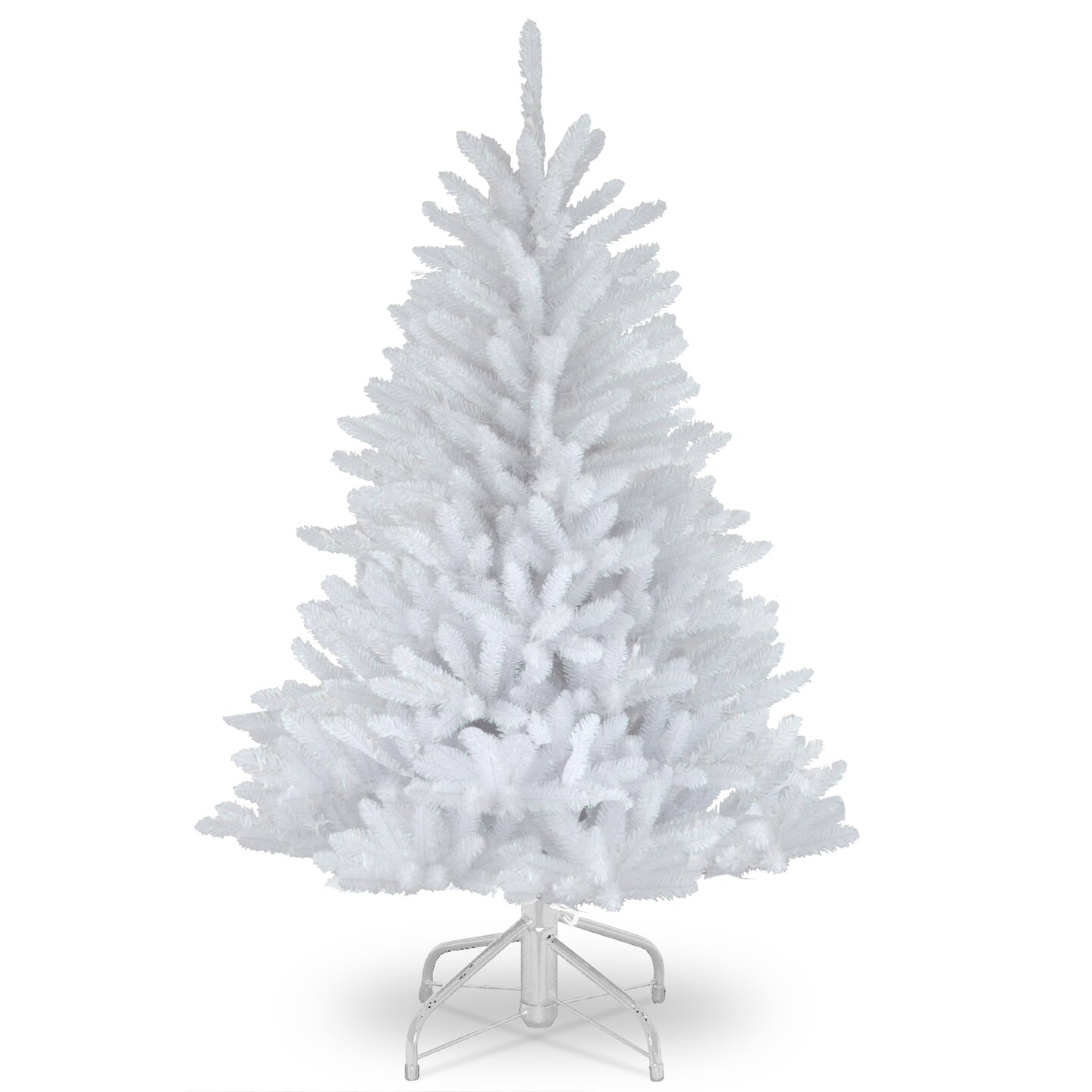 National Tree Company Pre-Lit Artificial Mini Christmas Tree, White ...