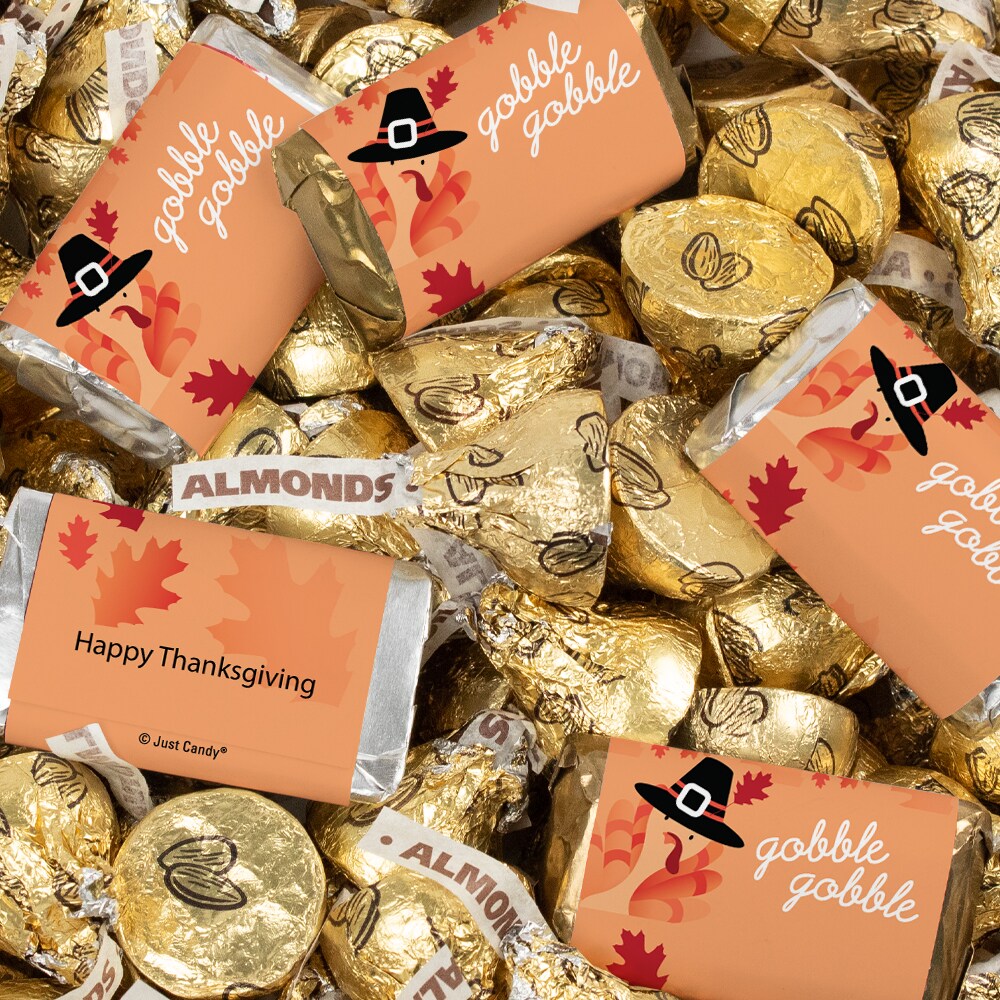 131 Pcs Thanksgiving Candy Party Favors Hershey's Miniatures and Almond ...