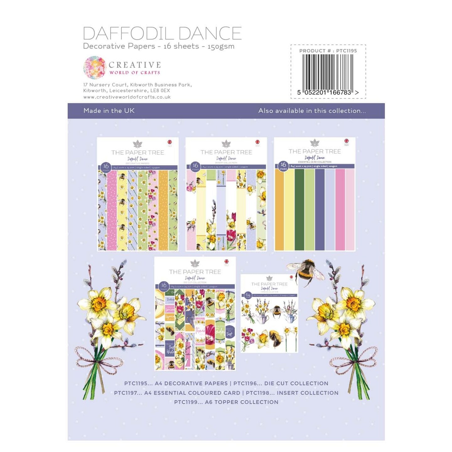 The Paper Tree Daffodil Dance A4 Backing Papers | Michaels