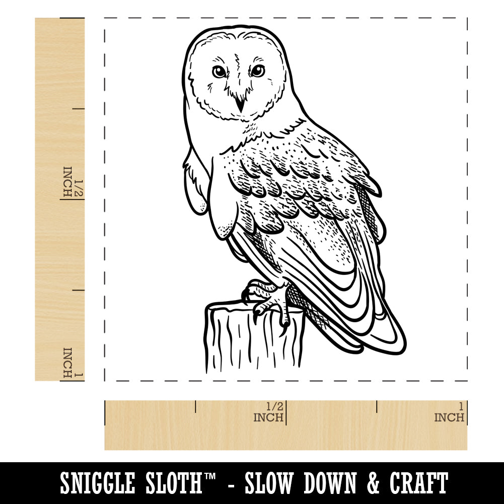Magnificent Barn Owl Self-Inking Rubber Stamp Ink Stamper | Michaels