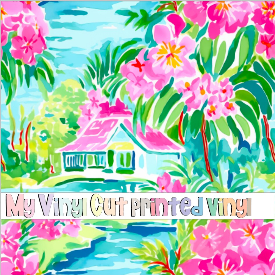 12 x 12 inch Sheet of Printed Vinyl or HTV in the K80-30 Pattern ...