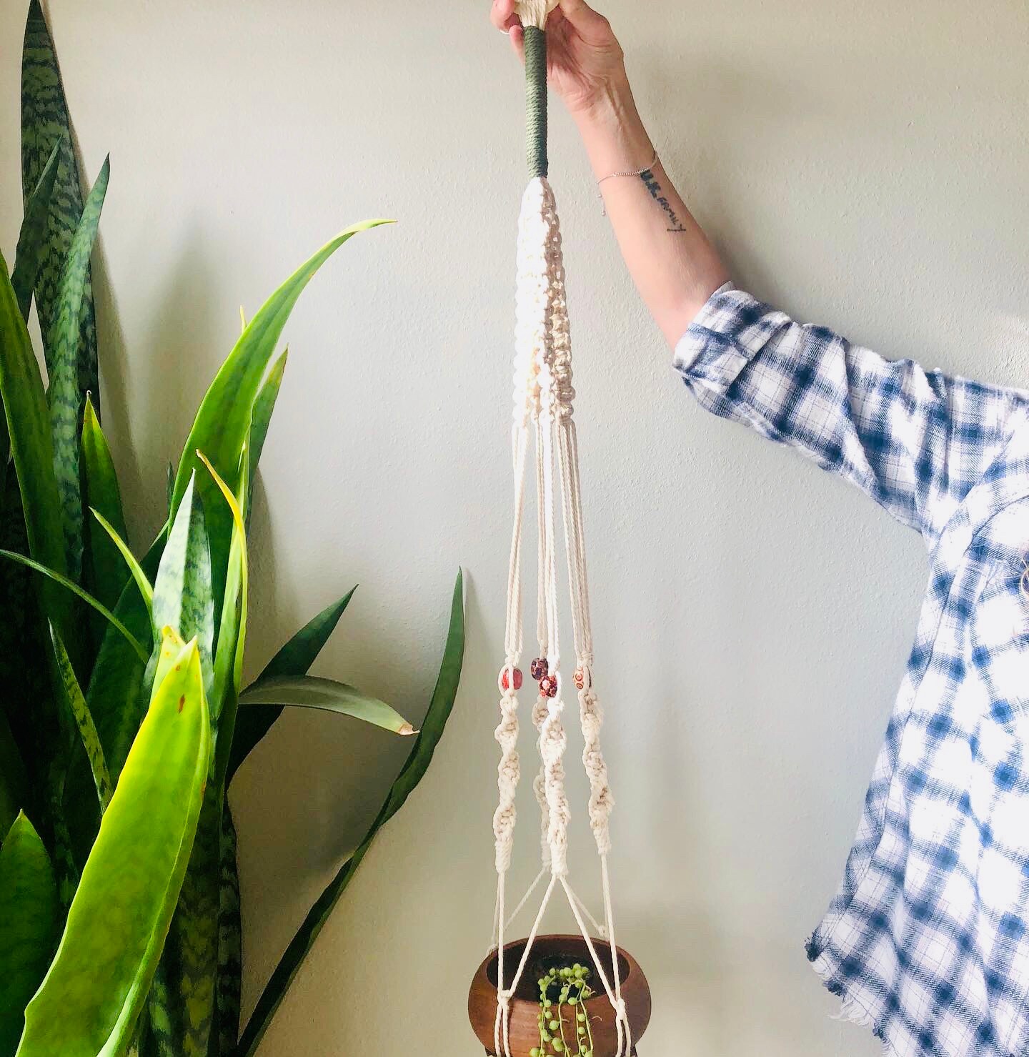 Macrame Kit, Adult Crafting Kit, Gifts For Her, Macrame Plant Hanger ...