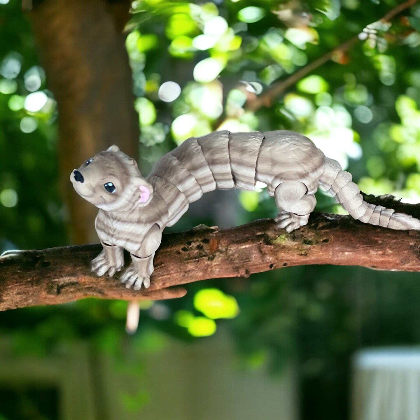 Lifelike Ferret Toy 3D printed Articulated Fidget Toy | MakerPlace by ...