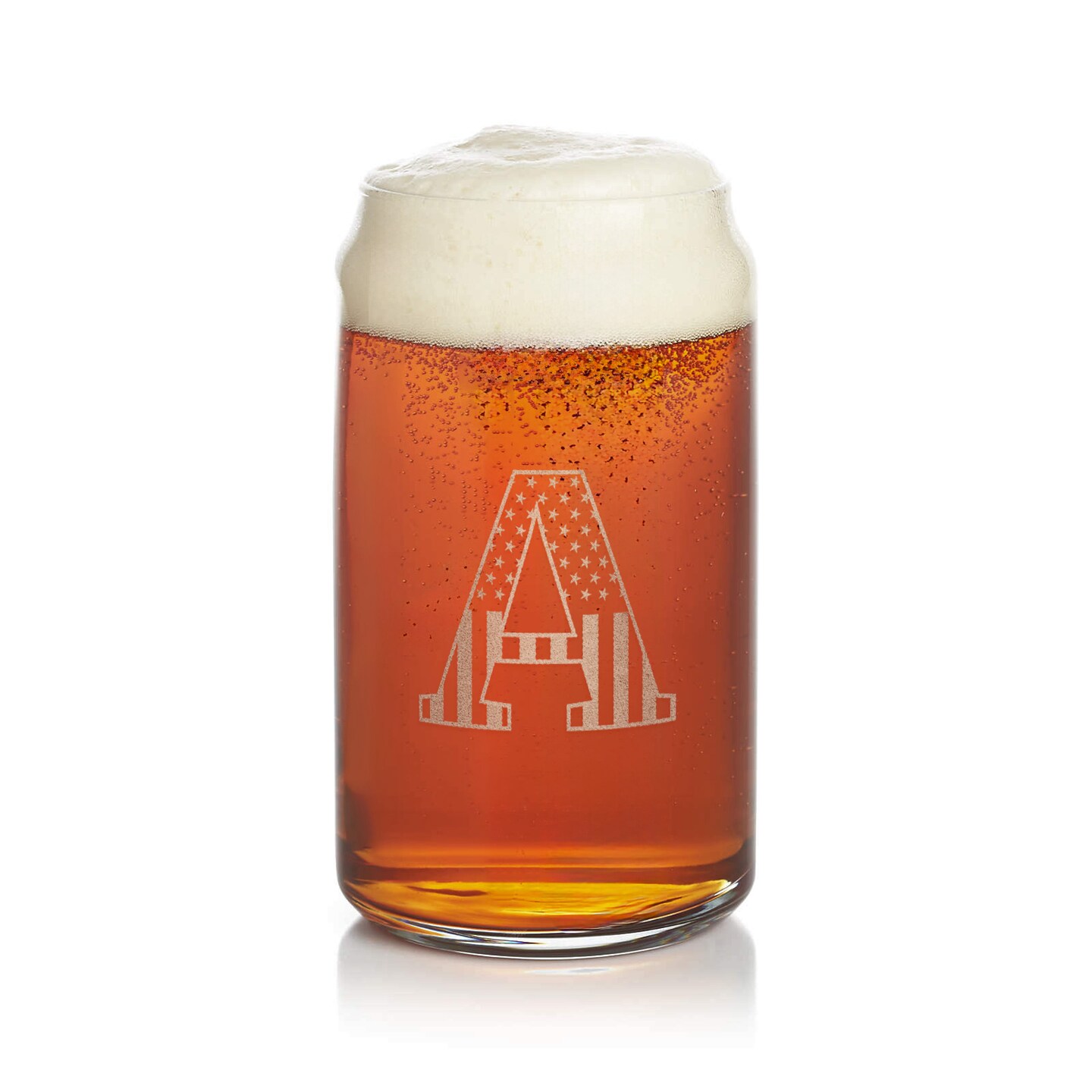 Personalized Beer Can Glass - Can Shaped Glass Cups - Etched Beer Glass ...