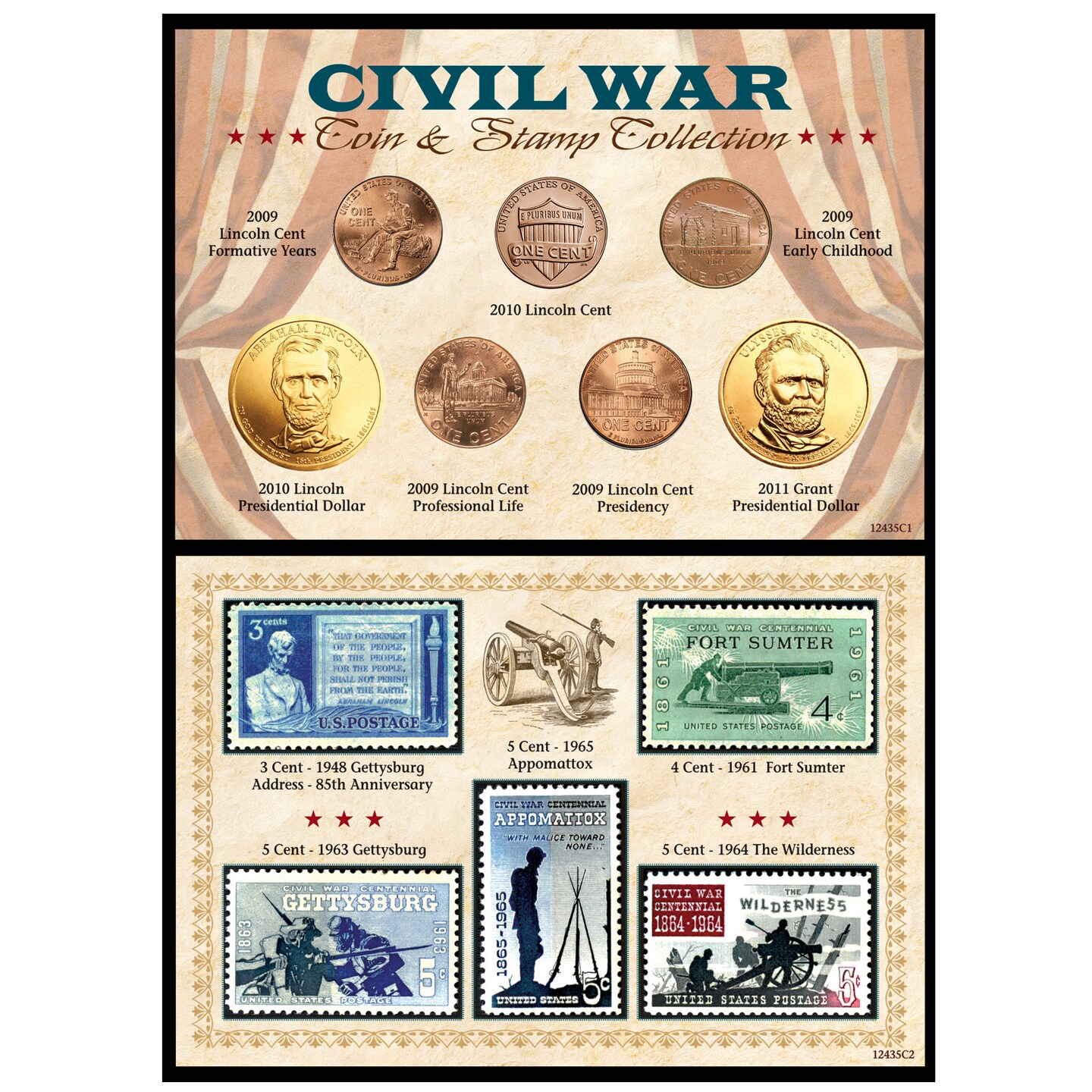 Civil War Coin & Stamp Collection | Michaels