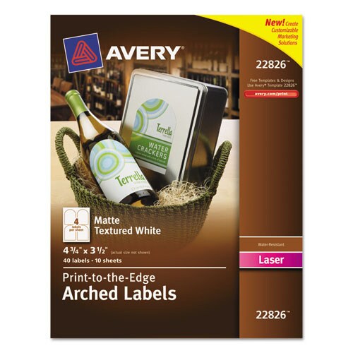 Avery Textured Arched Easy Peel Labels | Michaels