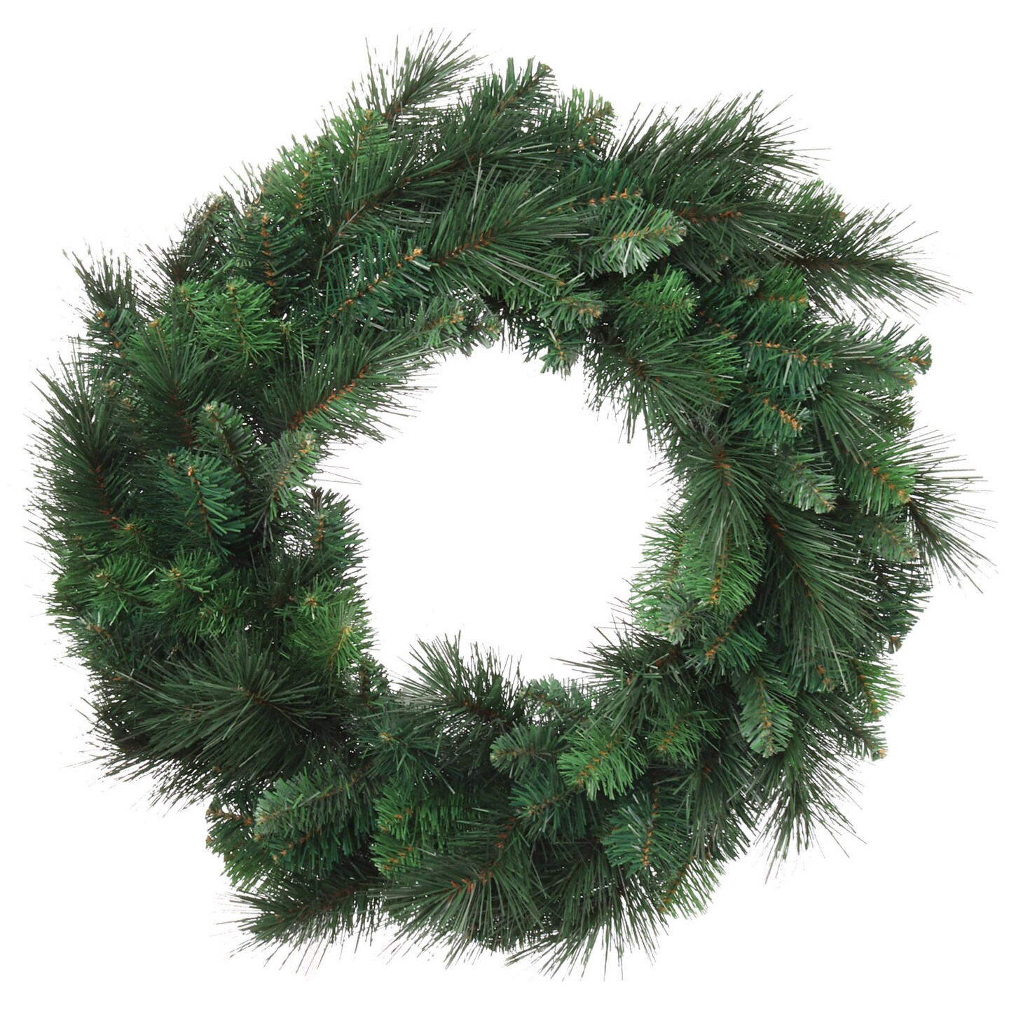 Deluxe Evergreen Pine Wreath with 150 Lifelike Green Tips | 24" Wide ...