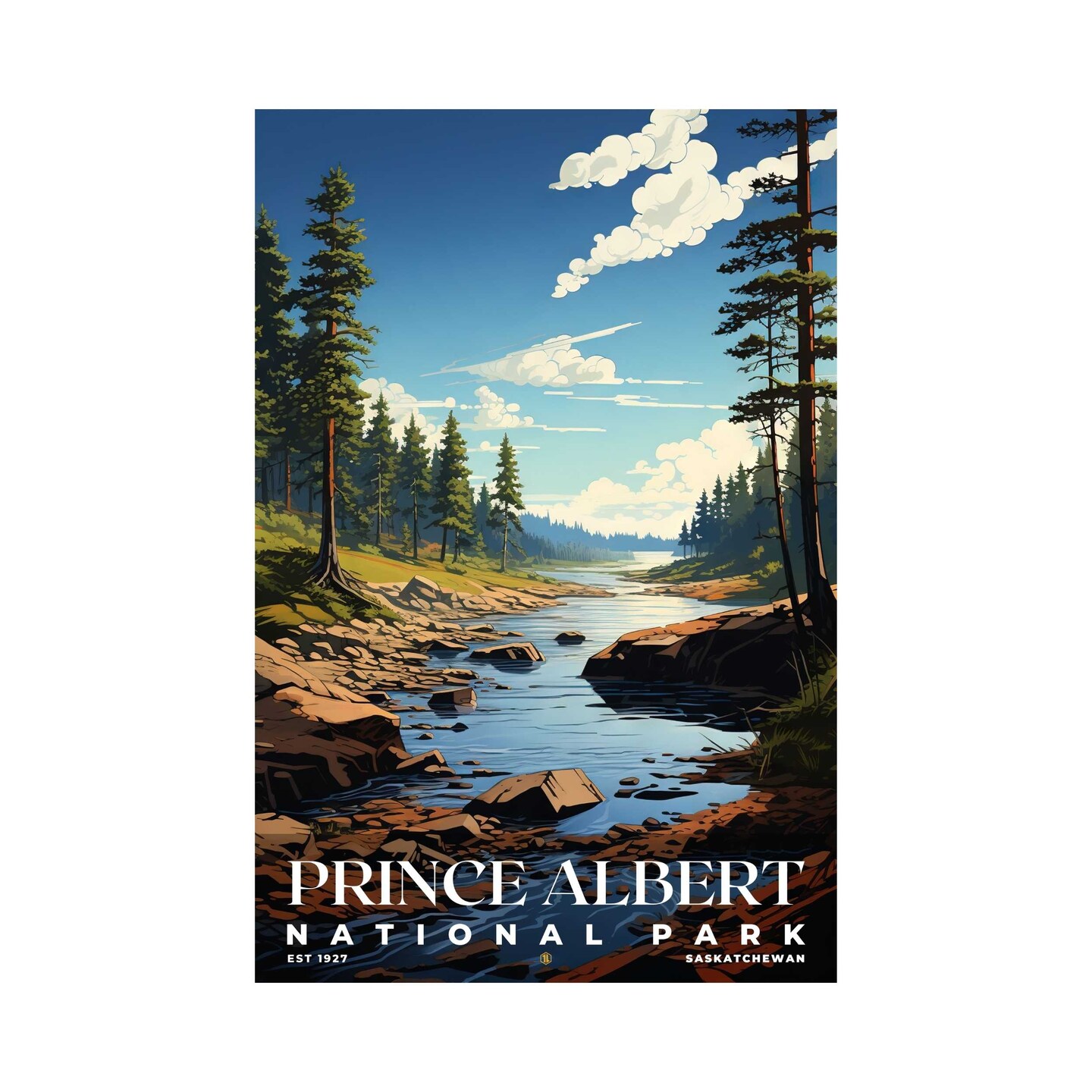 Prince Albert National Park Poster, Travel Print, Office Poster, Home ...