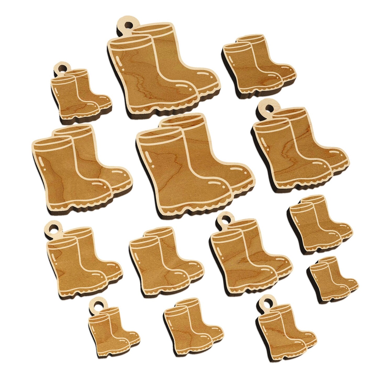 Rubber Rain Boots Mini Wood Shape Charms Jewelry DIY Craft | Michaels