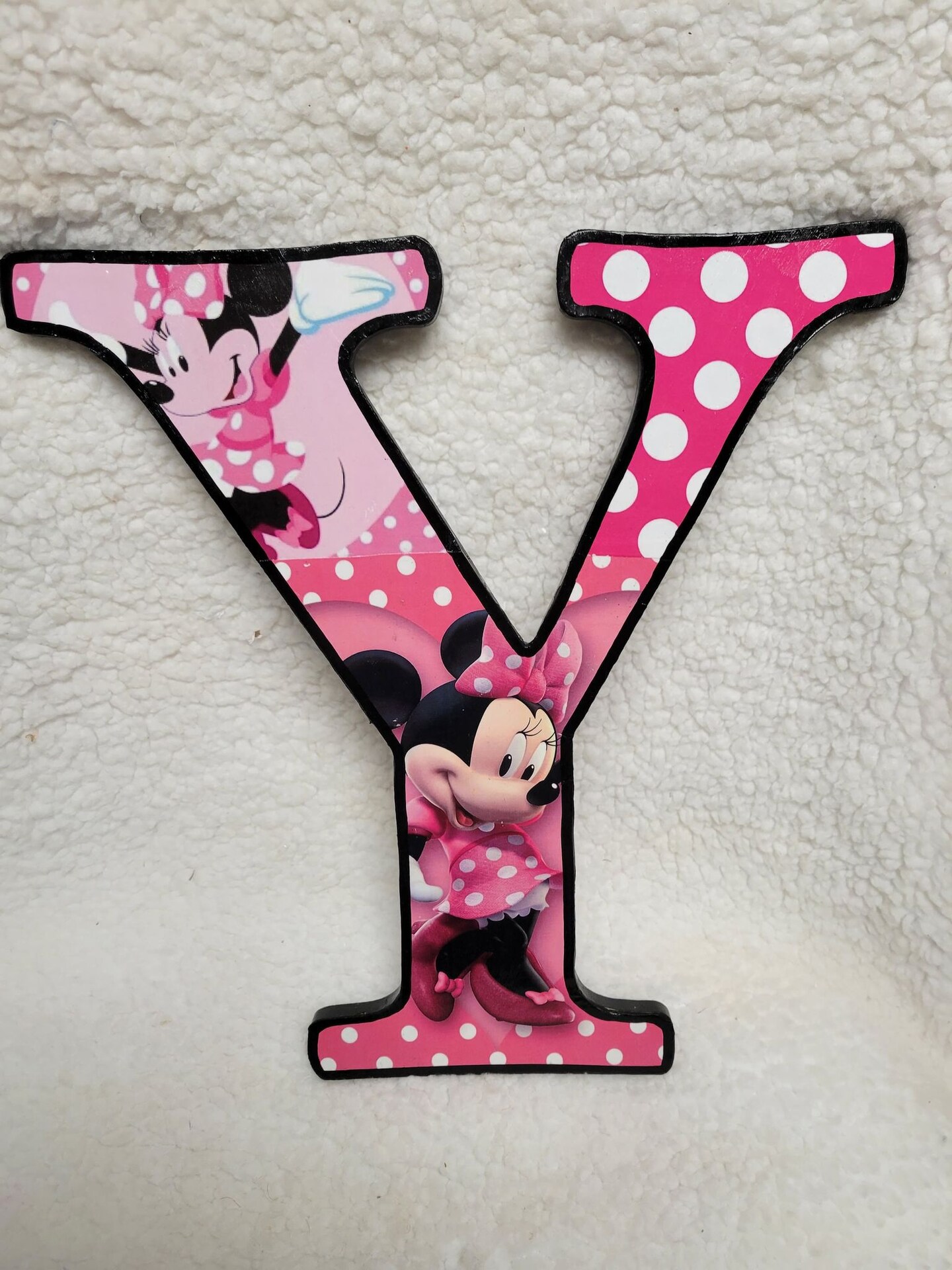 Minnie Mouse Inspired Wooden Lasered 9" letters | MakerPlace by Michaels