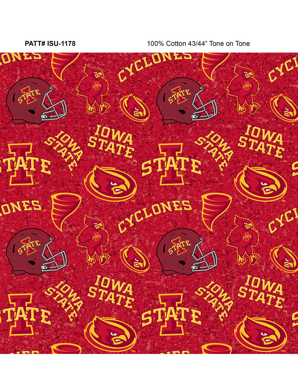 Sykel Enterprises-Iowa State University Cotton Fabric-Iowa State ...