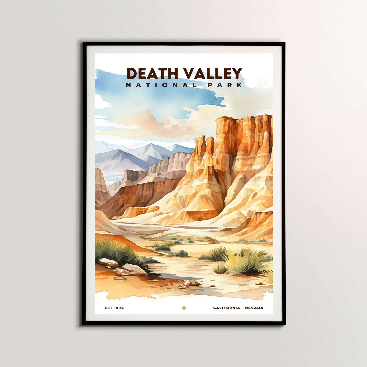 Death Valley National Park Poster, Travel Art, Office Poster, Home ...