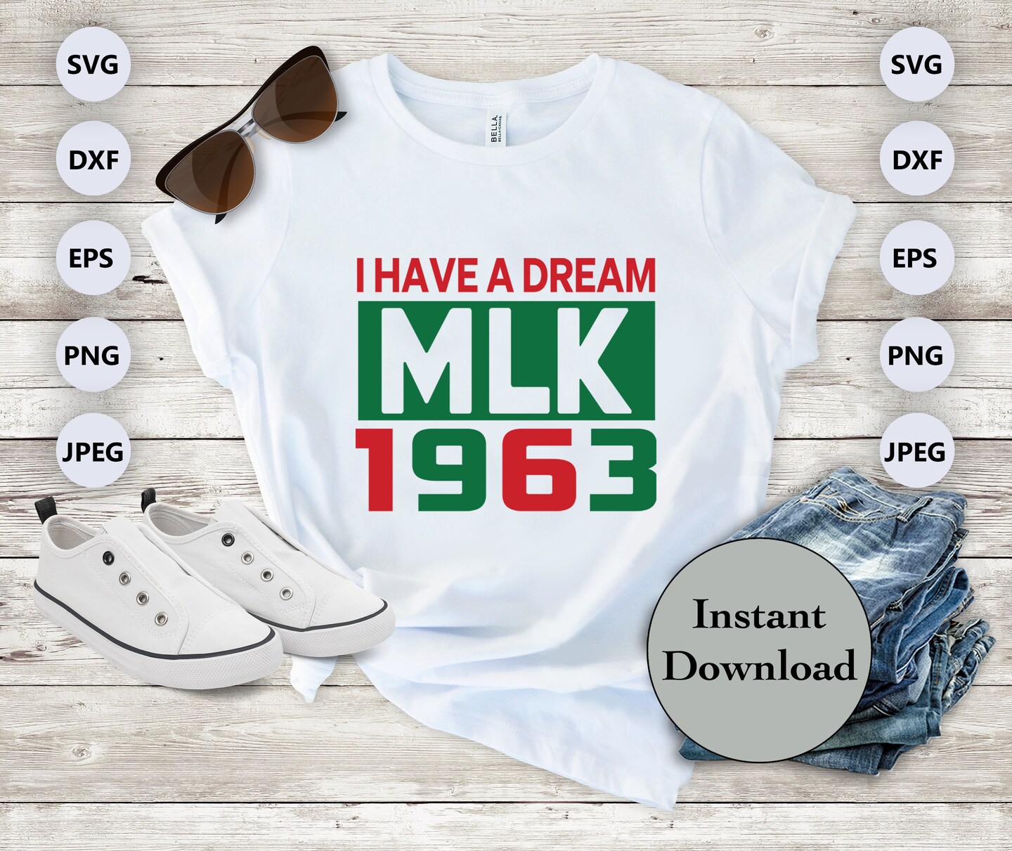 MLK Decor SVG PNG DXF EPS JPG Digital File Download, MLK Day Martin ...