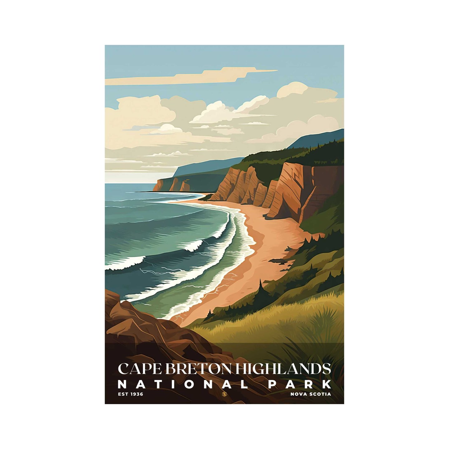 Cape Breton Highlands National Park Poster, Travel Print, Office Poster ...
