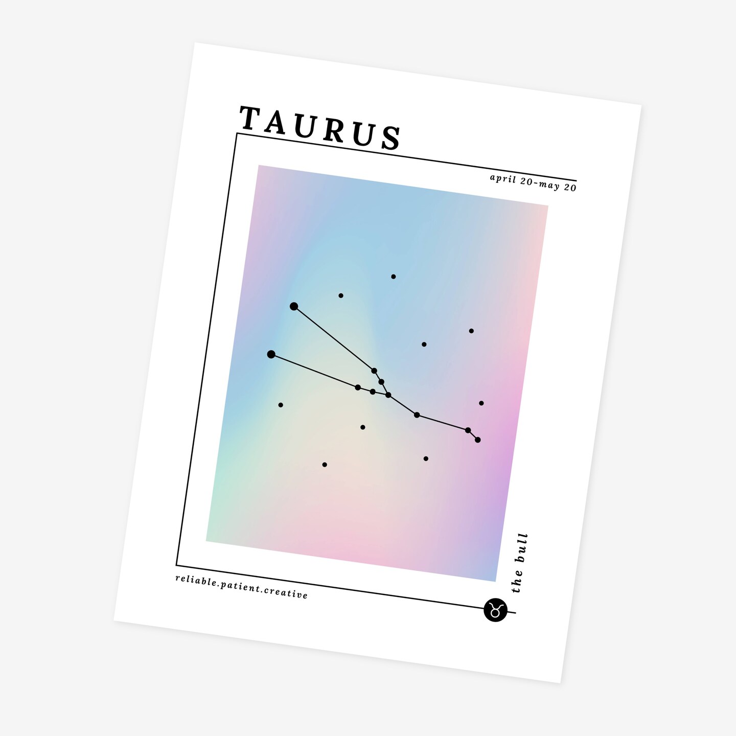 Choose Your Zodiac Sign | Unframed Horoscope Art Prints | Iridescent ...