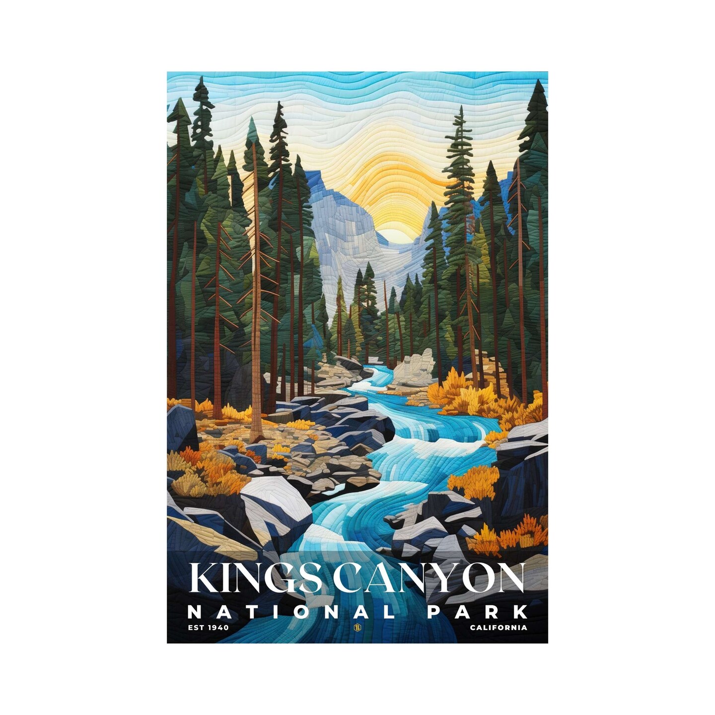 Kings Canyon National Park Poster, Travel Art, Office Poster, Home ...