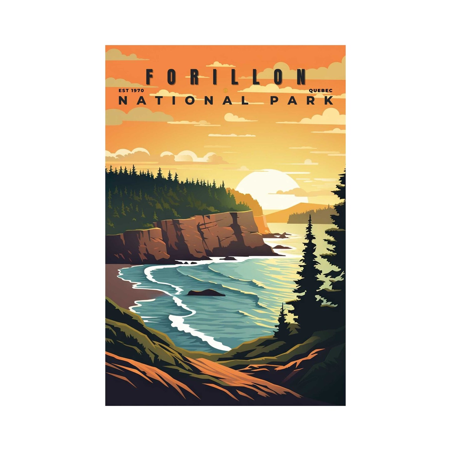 Forillon National Park Poster, Travel Print, Office Poster, Home Decor ...