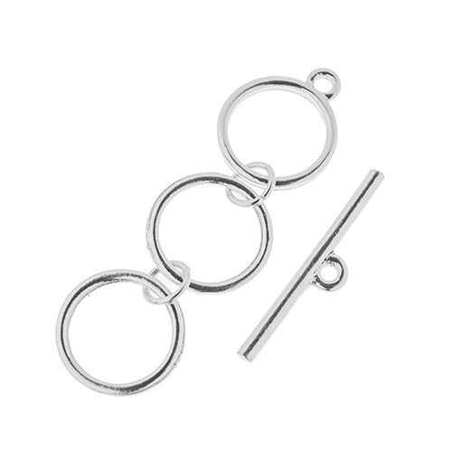 12mm 3-Ring Toggle Clasp Loops by John Bead | Michaels